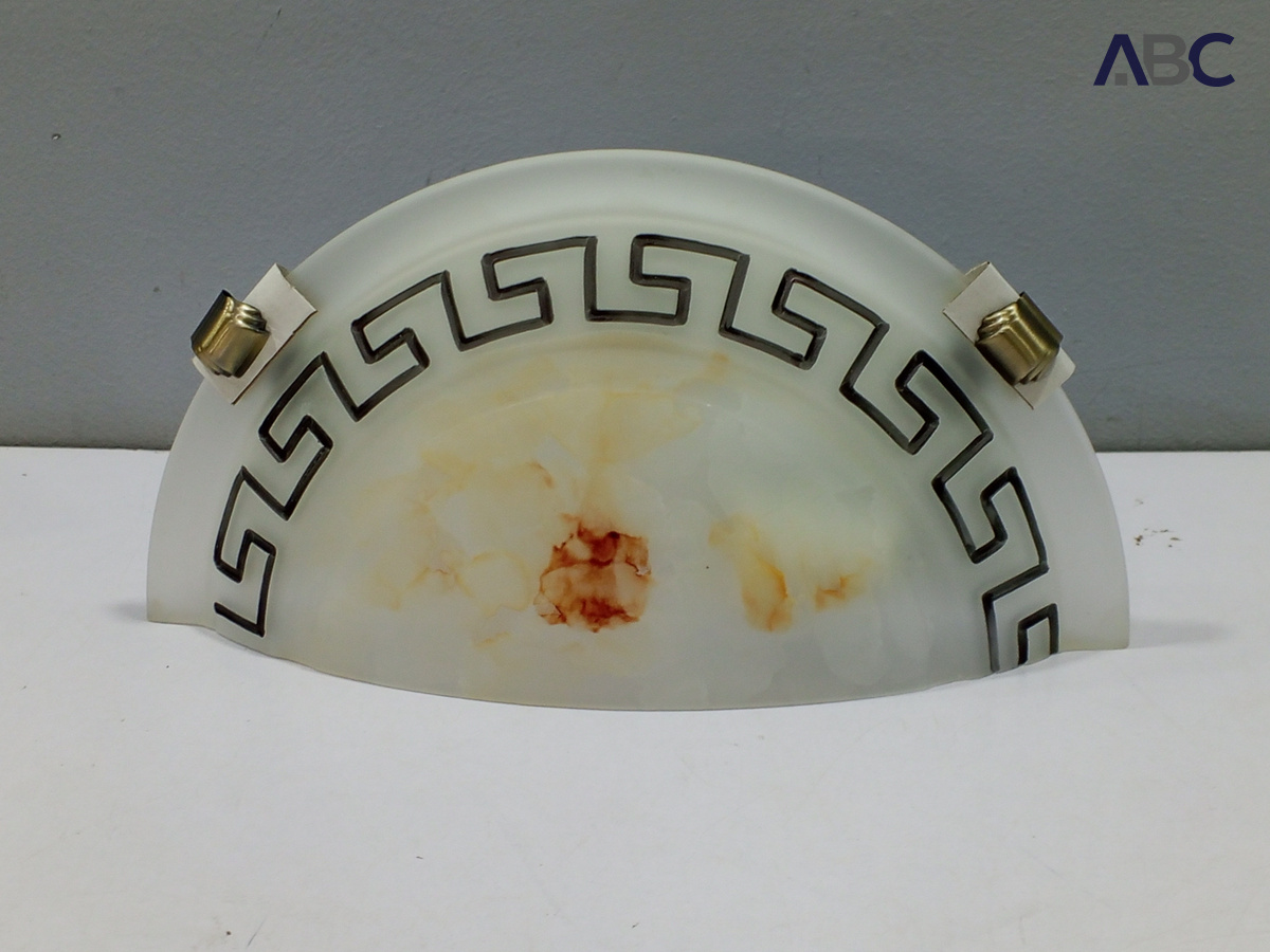 Elegant Wall Light Fixture with Greek Key Design