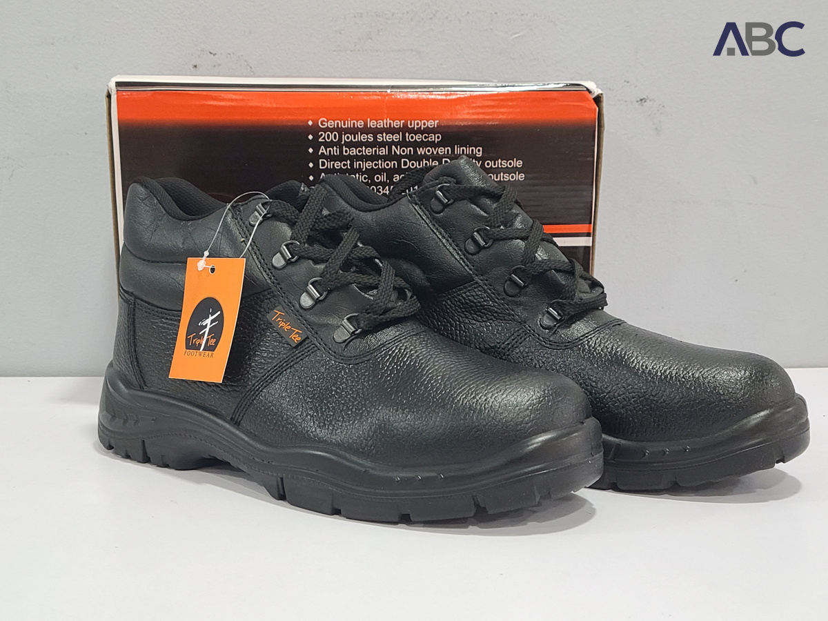Triple Tee Black Safety Shoes