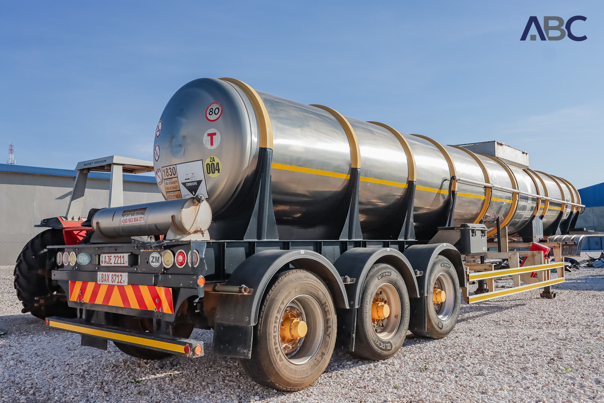 2018 GRW 22,500L Tridem Semi Stainless Steel Acid Tanker
