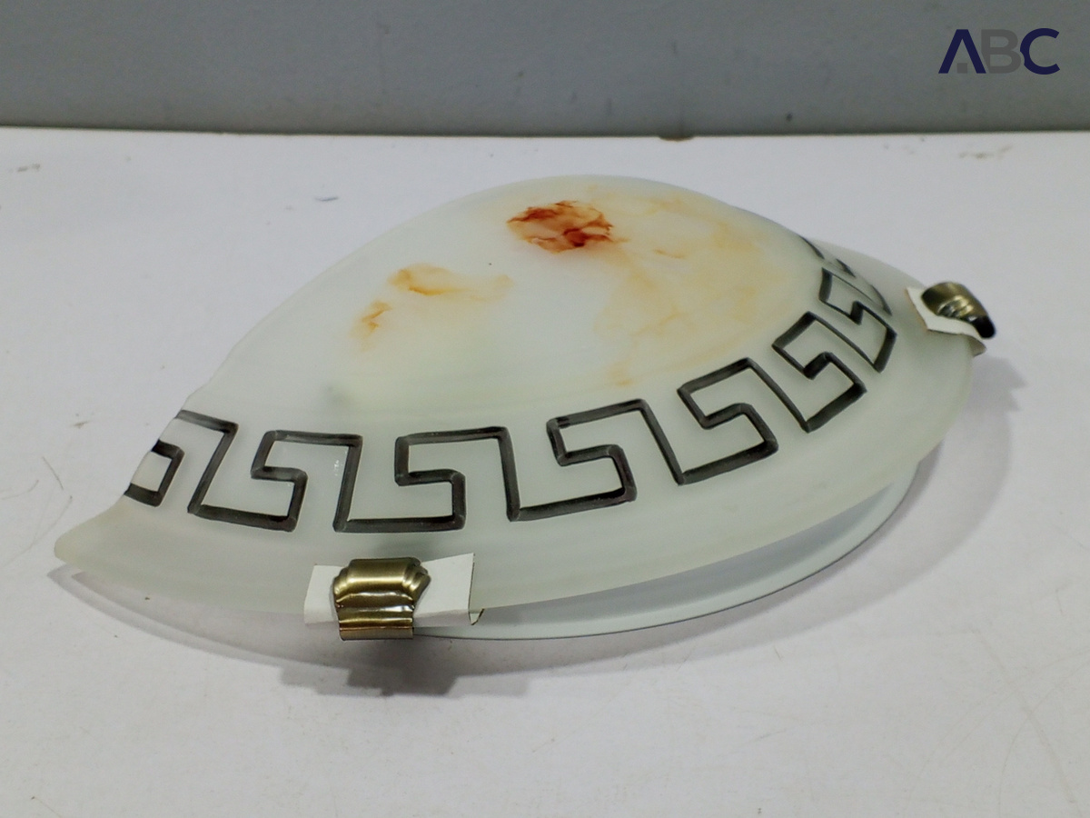 Elegant Wall Light Fixture with Greek Key Design