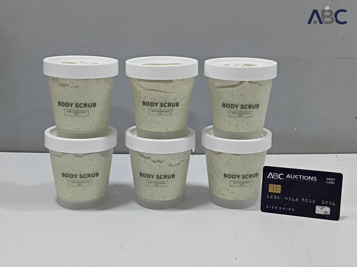 Set of 6 Kiwi & Aloe Vera Body Scrubs