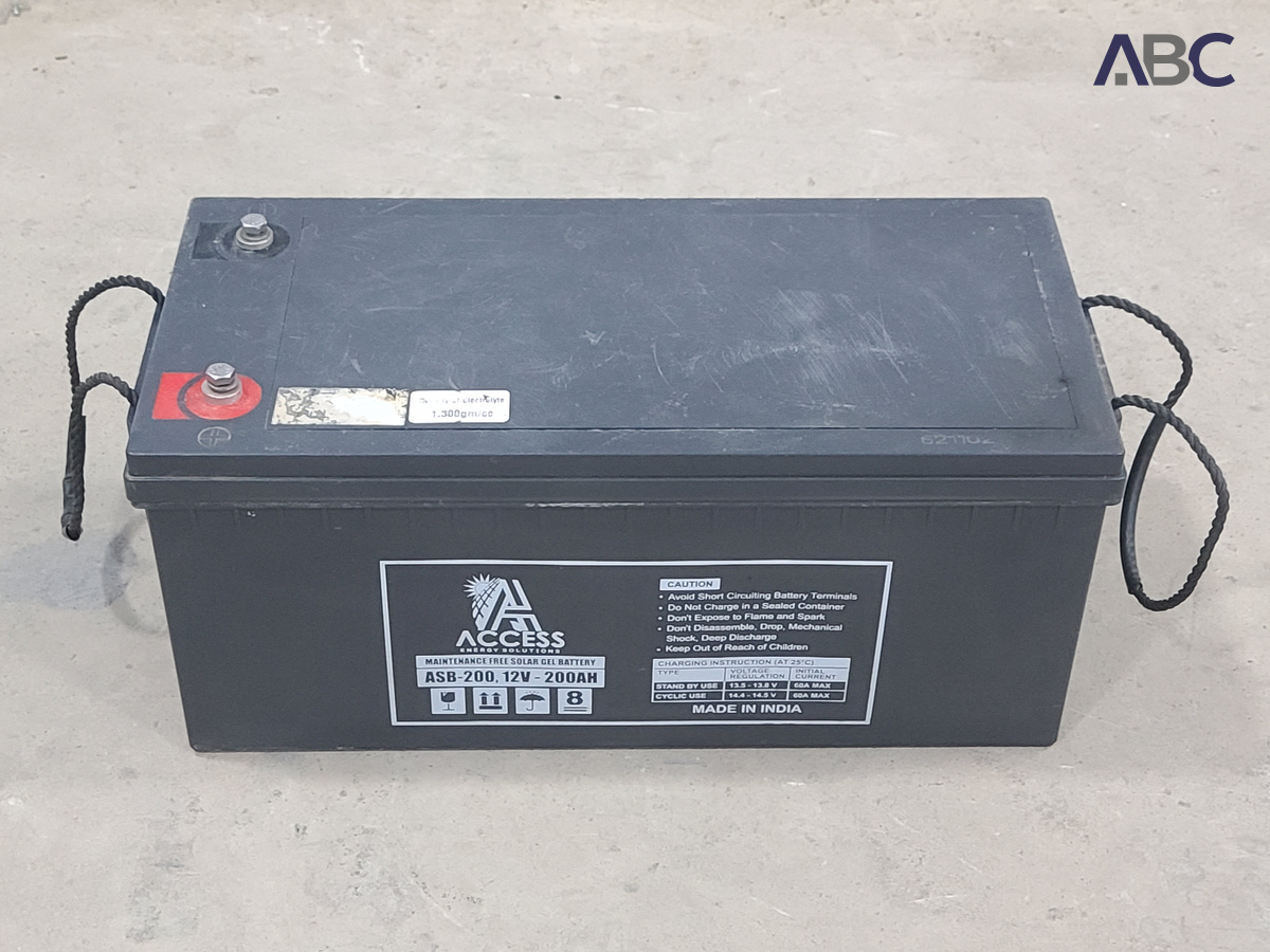 Pair of Maintenance-Free Solar Gel Batteries